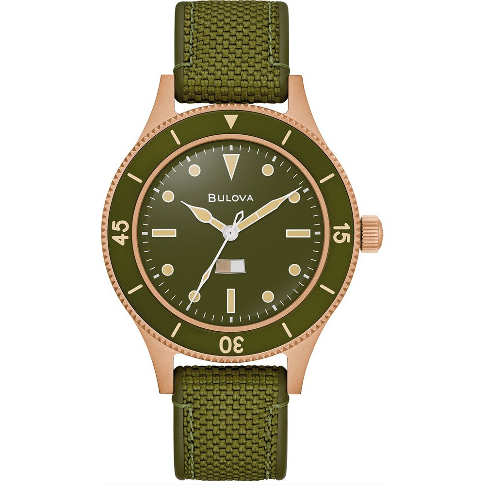 Bulova Archive Series 98A324 MIL-SHIPS 150th Anniversary Edition ...